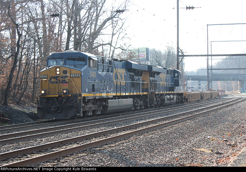 CSX ES40DC #5468 on L128-03